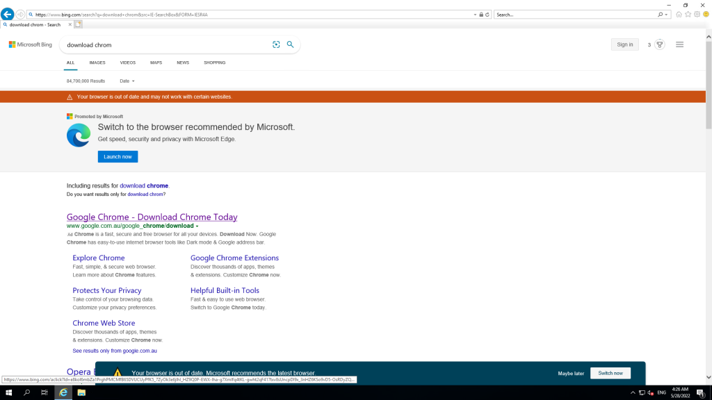آموزش نصب مرورگر گوگل کروم روی سرور مجازی ویندوز