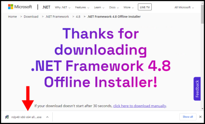 نصب Net Framework 4.8‌. در ویندوز سرور 2012 و نسخه های جدید