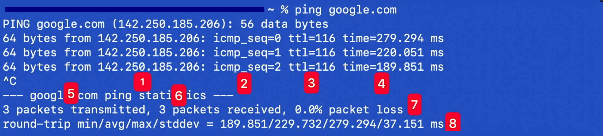 آموزش دستور ping در لینوکس با استفاده از مثال های کاربردی