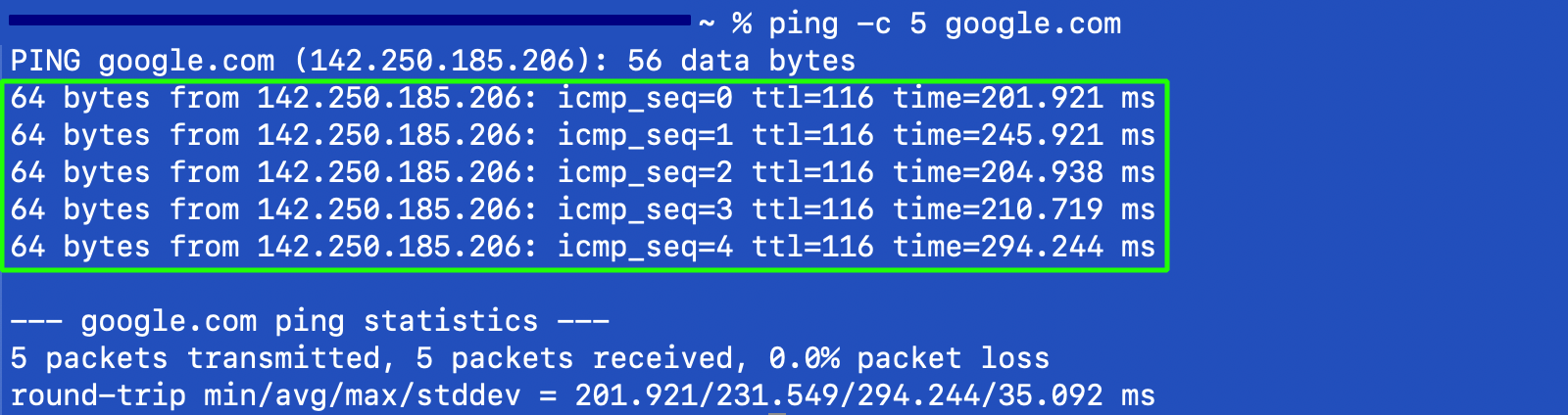 آموزش دستور ping در لینوکس با استفاده از مثال های کاربردی