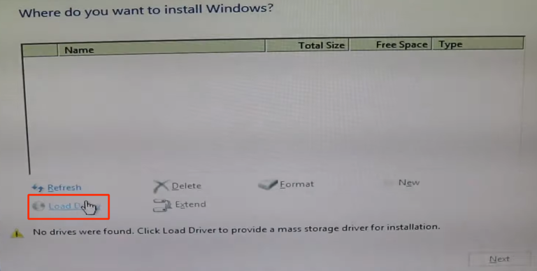 راه حل های مشکل عدم شناسایی هارد هنگام نصب ویندوز