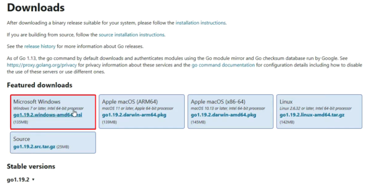 راهنمای کاربردی نصب زبان برنامه نویسی GO در ویندوز