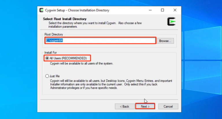 آموزش نصب cygwin در ویندوز (شبیه ساز محیط لینوکس)