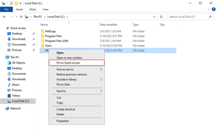 آموزش تنظیمات Quick Access در ویندوز (دسترسی سریع)